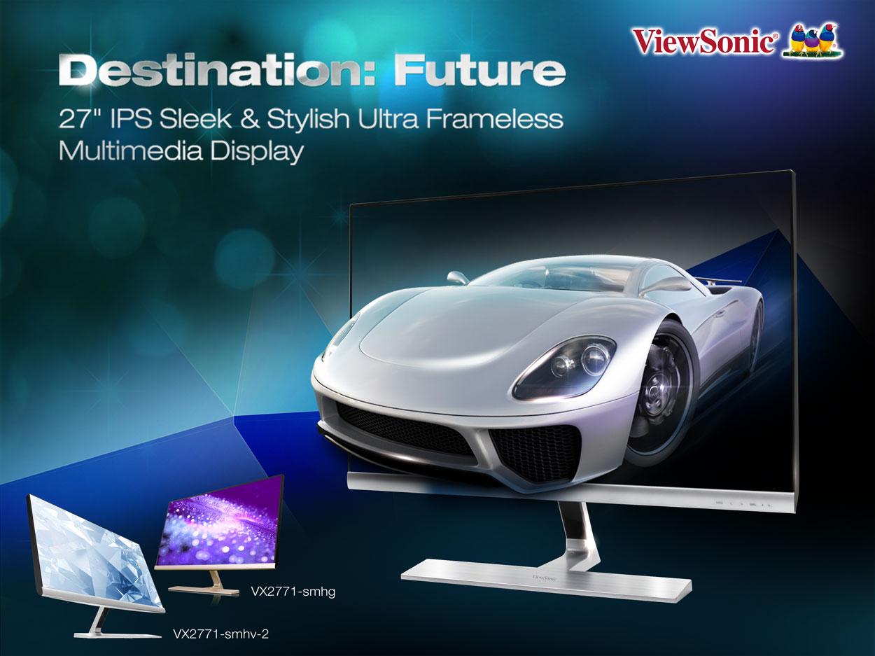 ViewSonic giới thiệu mẫu màn hình giải trí đa phương tiện VX2771