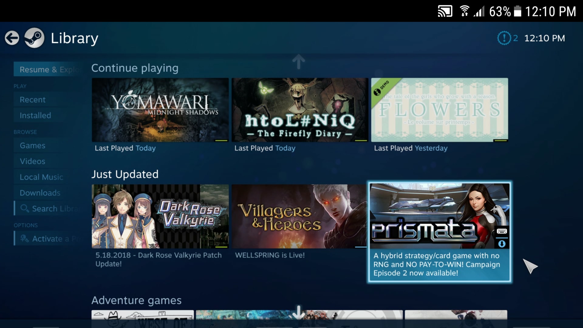 Steam Link app - Tham vọng miền đất Mobile