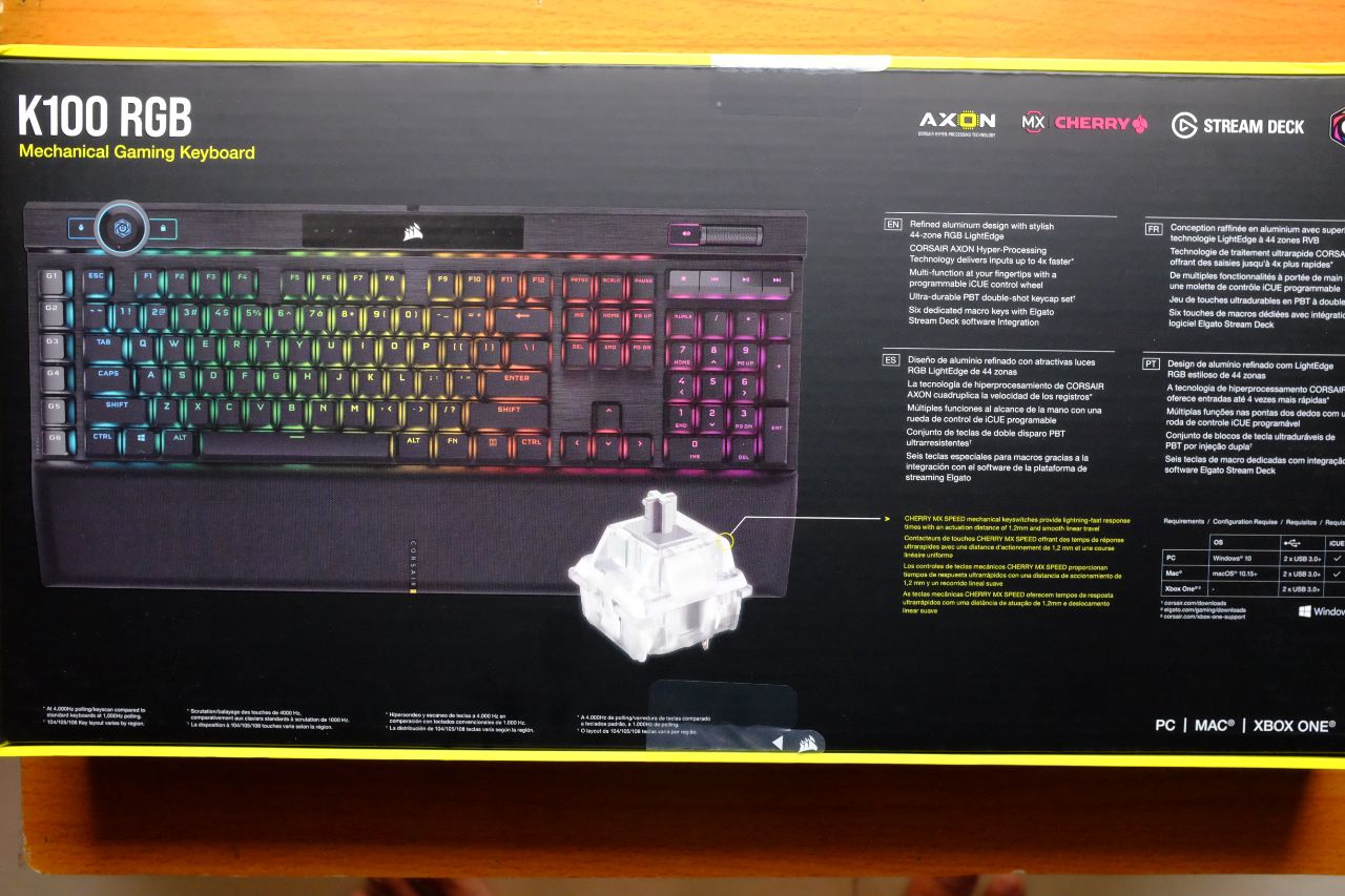 Corsair K100 RGB Mechanical Gaming Keyboard - Đánh Giá Gaming Gear