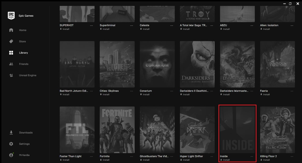 Game miễn phí Epic: Inside - Vietgame.asia