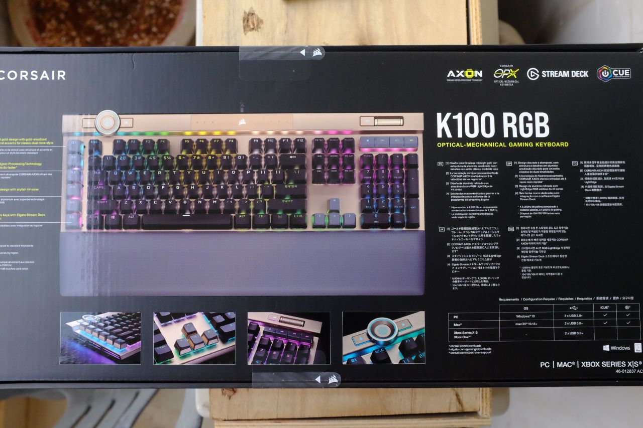 Corsair K100 RGB Midnight Gold - Đánh Giá Nhanh