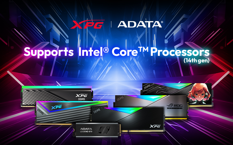 Bộ nhớ và SSD ADATA hỗ trợ đầy đủ bộ xử lý Intel® Core™ thế hệ thứ 14 - Tin Gaming Gear