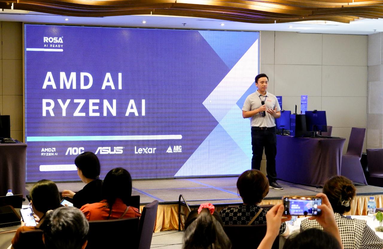 ROSA Computer ra mắt PC AI đầu tiên tại Việt Nam trang bị AMD Ryzen ...
