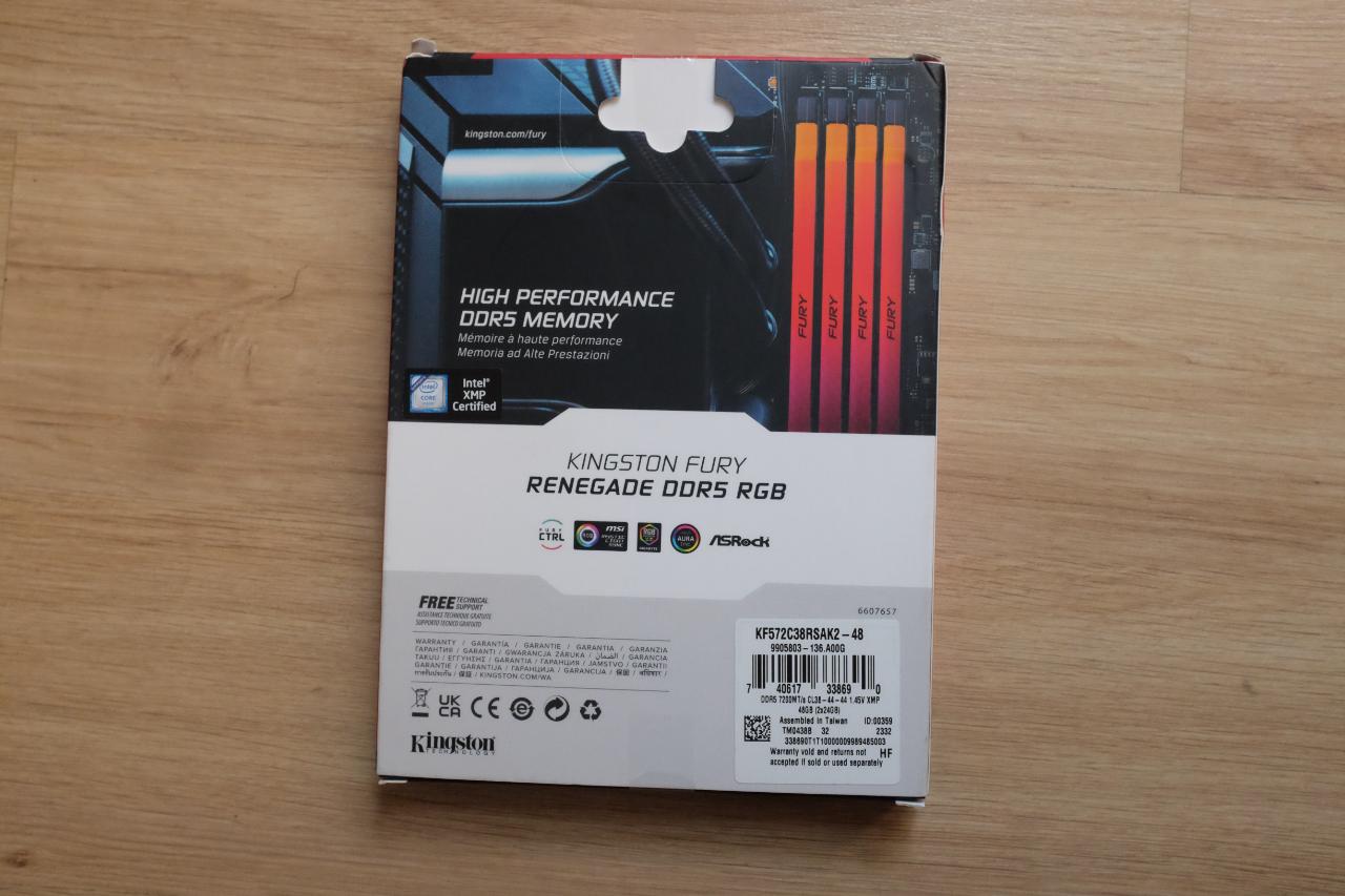 Kingston Fury Renegade DDR5 7200MT/s - Đánh Giá Gaming Gear