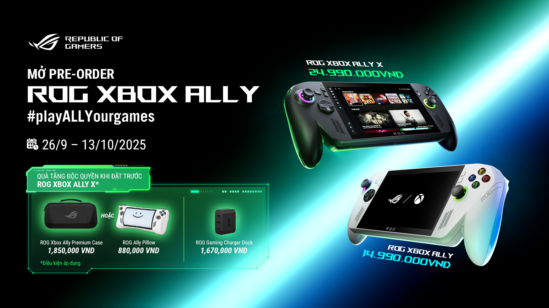ROG Xbox Ally và ROG Xbox Ally X chính thức mở đặt trước - Tin Gaming Gear