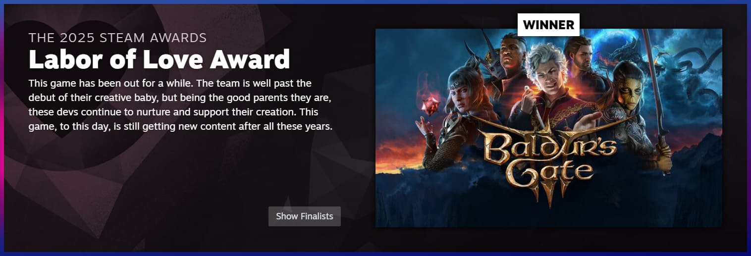 Tổng hợp kết quả Steam Awards 2025! - Sự Kiện Game - Vietgame.asia
